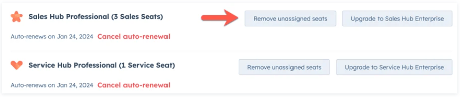 Manage Seats : การจัดการที่นั่งของผู้ใช้ในบัญชี HubSpot